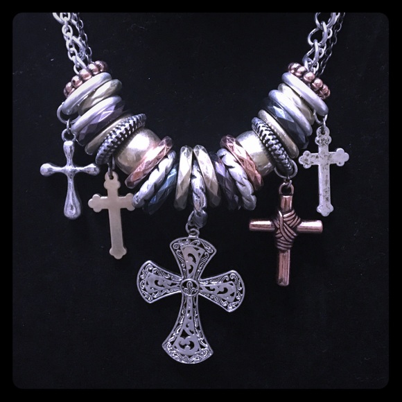 Jewelry | Multi Cross Necklace | Poshmark
